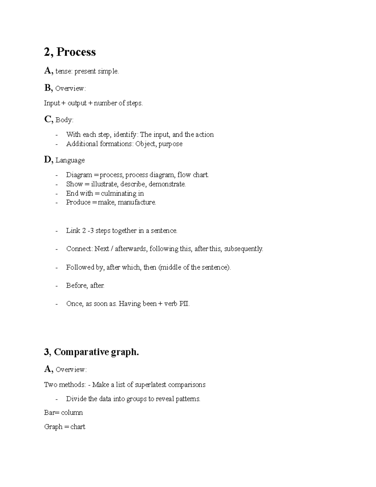 Writing Task 1 - Process and Comparative Analysis Overview - Studocu