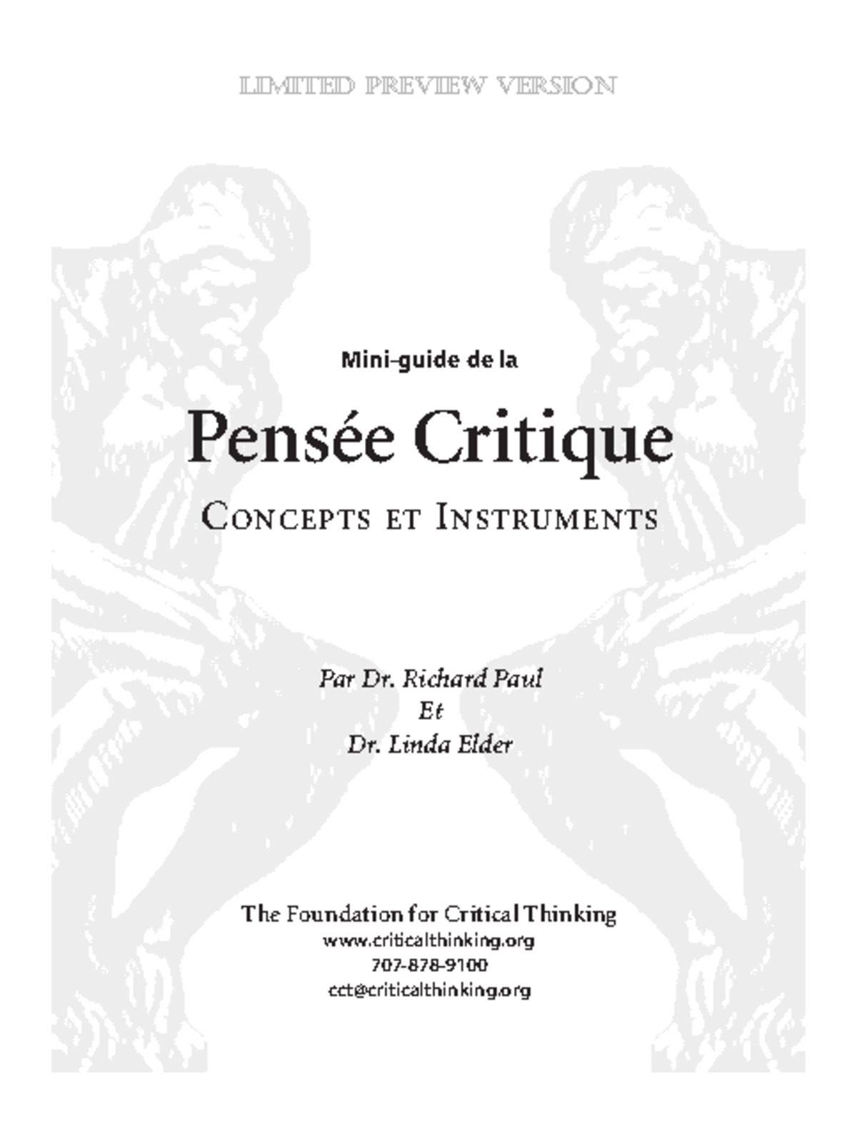Mini-Guide sur la Pensée Critique - Concepts et Instruments - Studocu