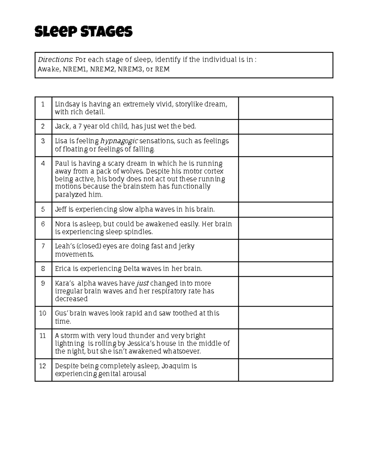 Sleep Stages Analysis for Psychology 101: Identifying Sleep Phases ...