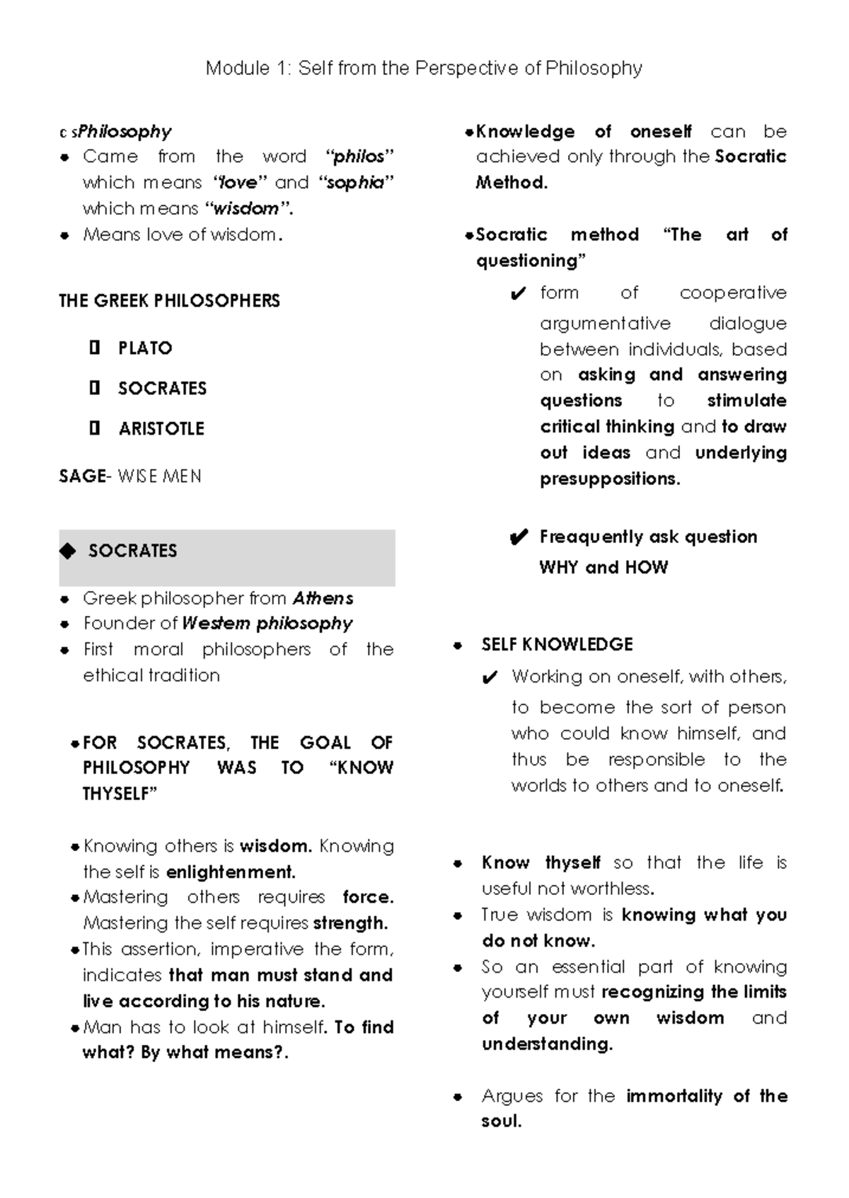 GEN-002-MOD-1-6: Comprehensive Lecture on Self in Philosophy and Beyond ...