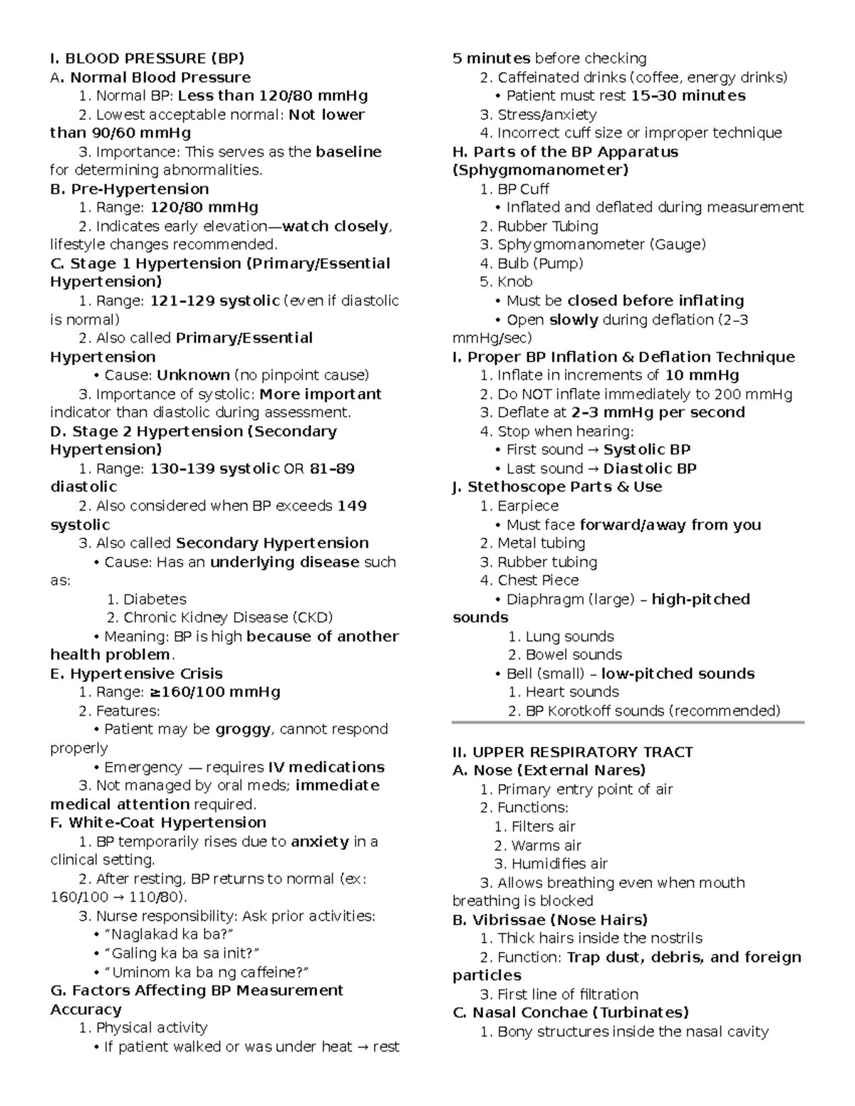 Respiratory System Overview: Lecture Notes for Course Code [Insert Code ...