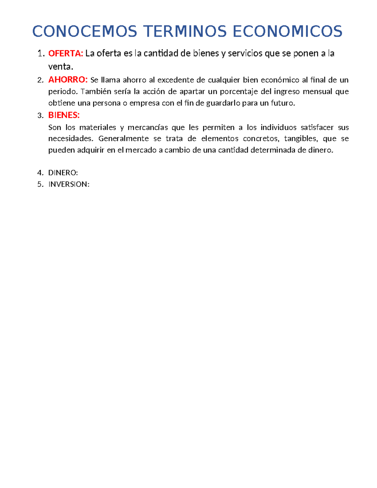 Conocemos Terminos Economicos-Con significado - CONOCEMOS TERMINOS ...
