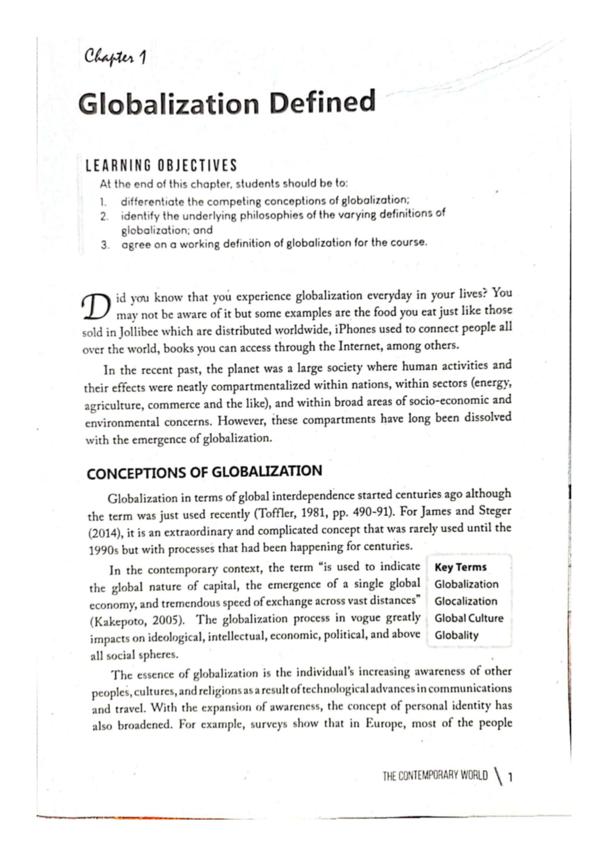 Lesson 1 Additional Reading Material - Education - Studocu