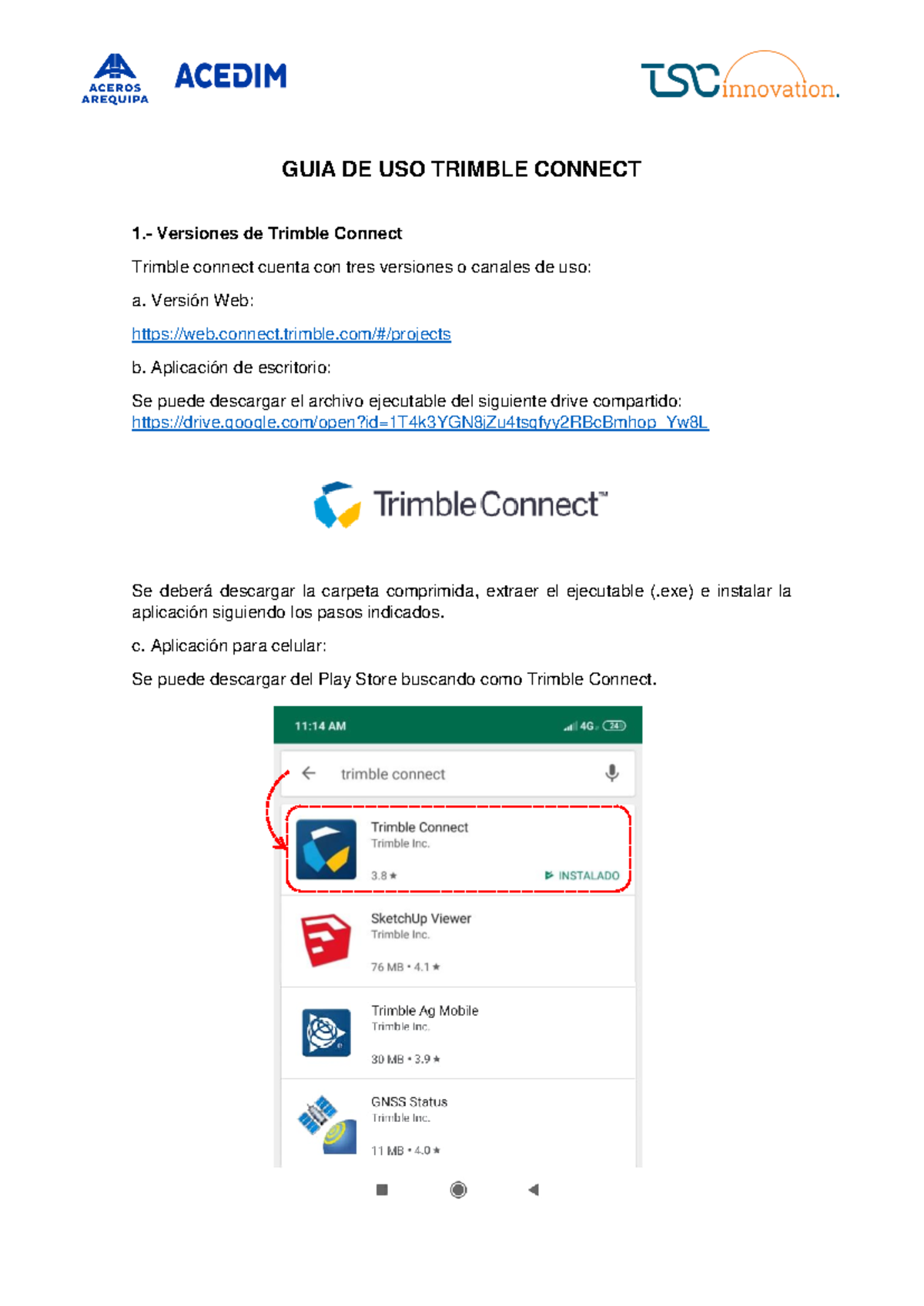Guía de Uso de Trimble Connect: Funciones y Herramientas de la ...