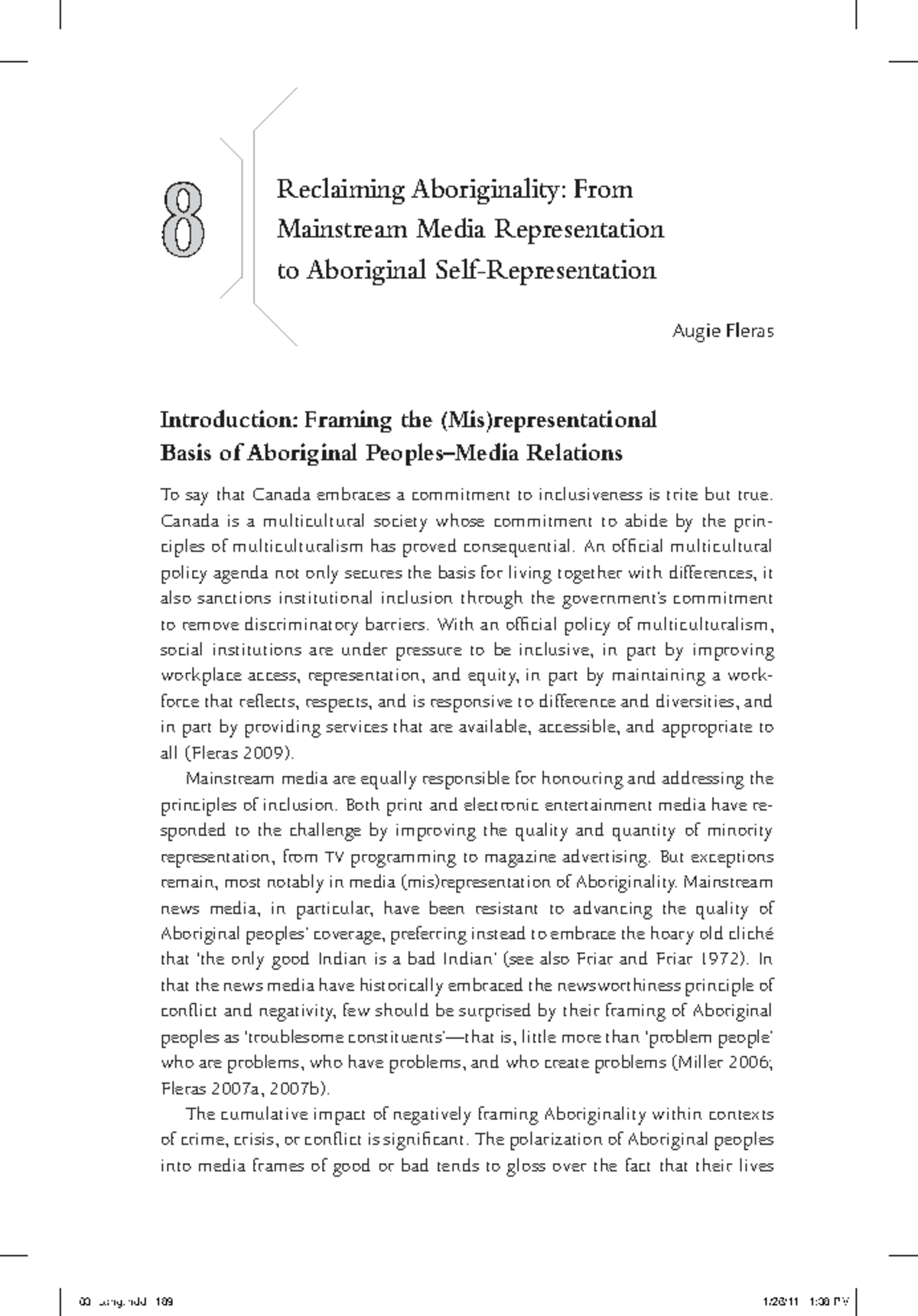 Reclaiming Aboriginality: Media Representation & Indigenous Voices ...