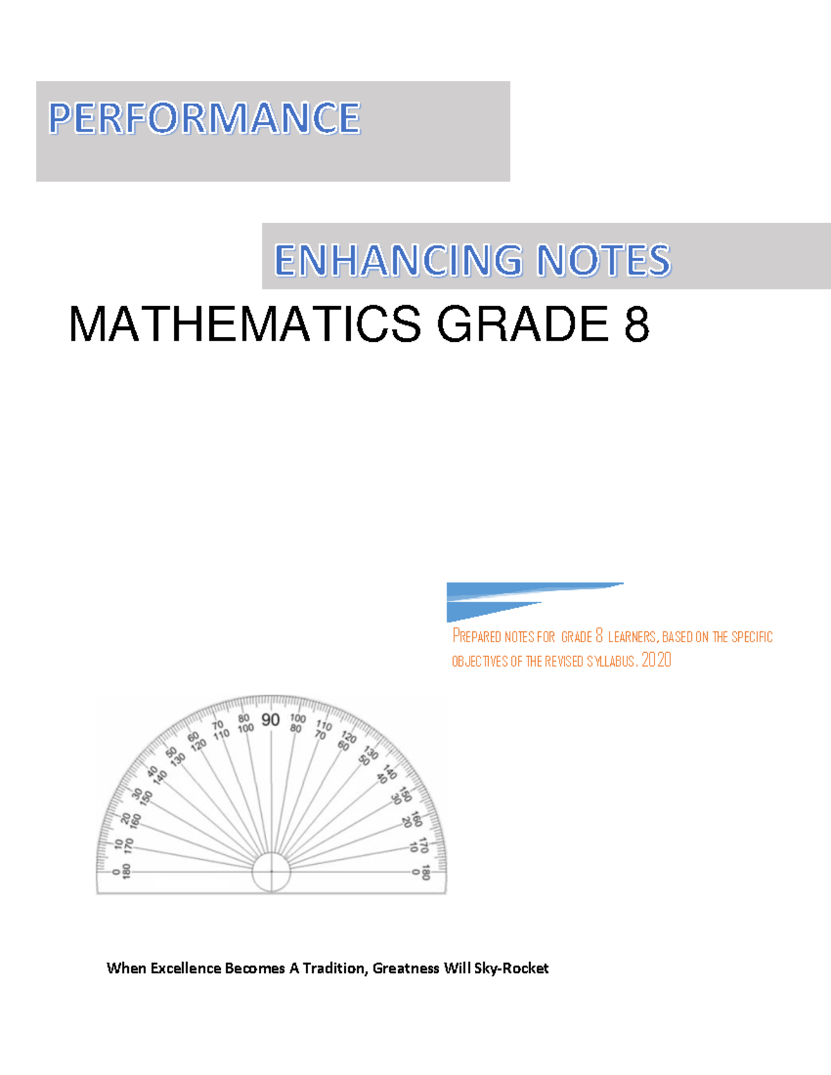 Grade 8 Maths Notes: Comprehensive Study Guide for Exams - Studocu
