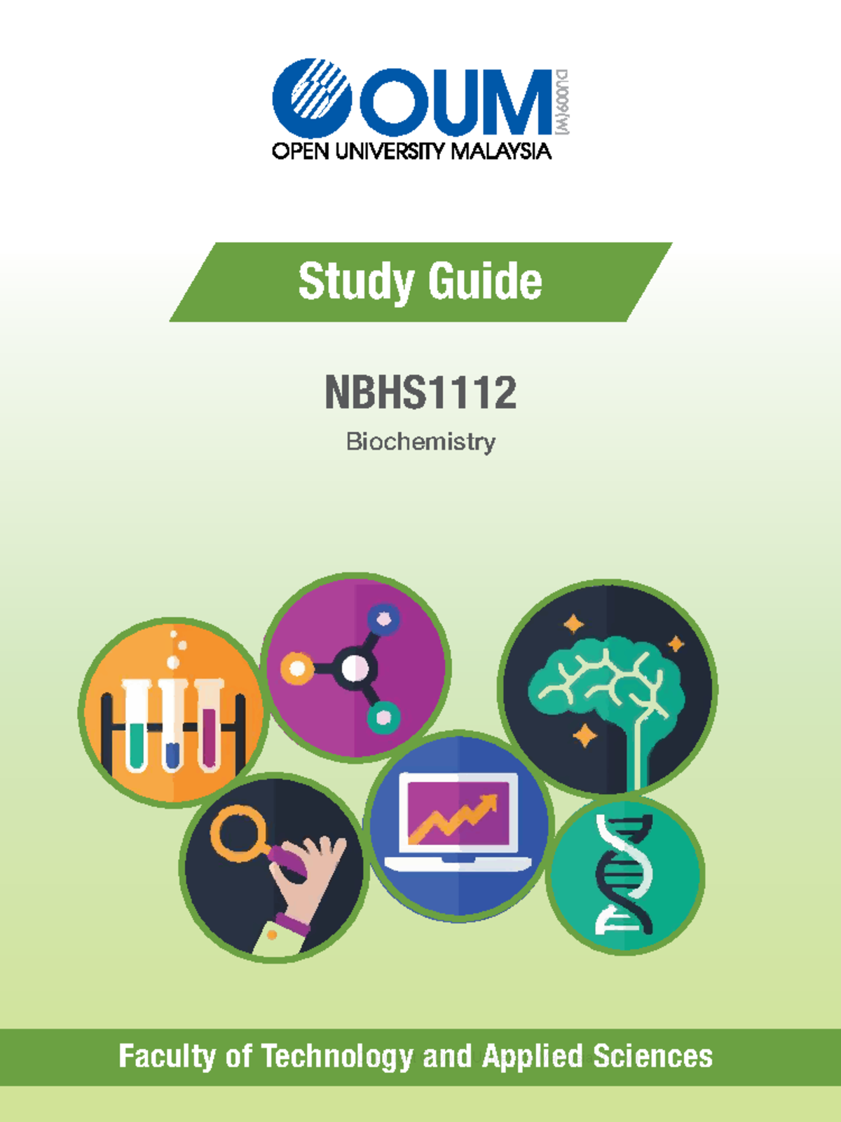 NBHS1112 Biochemistry(SG) e May22 - NBHS Biochemistry Faculty of Technology and Applied Sciences ...
