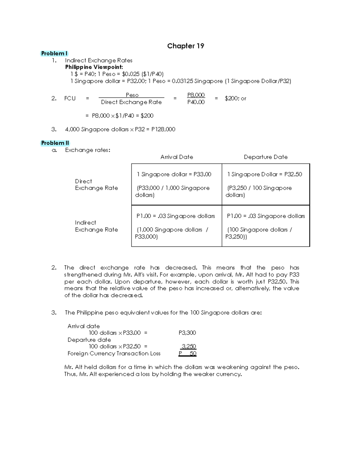 Pdfcoffee - Advanced Accounting AFAR Dayag 2022 Edition Chapter 19 Solutions Manual - - Studocu
