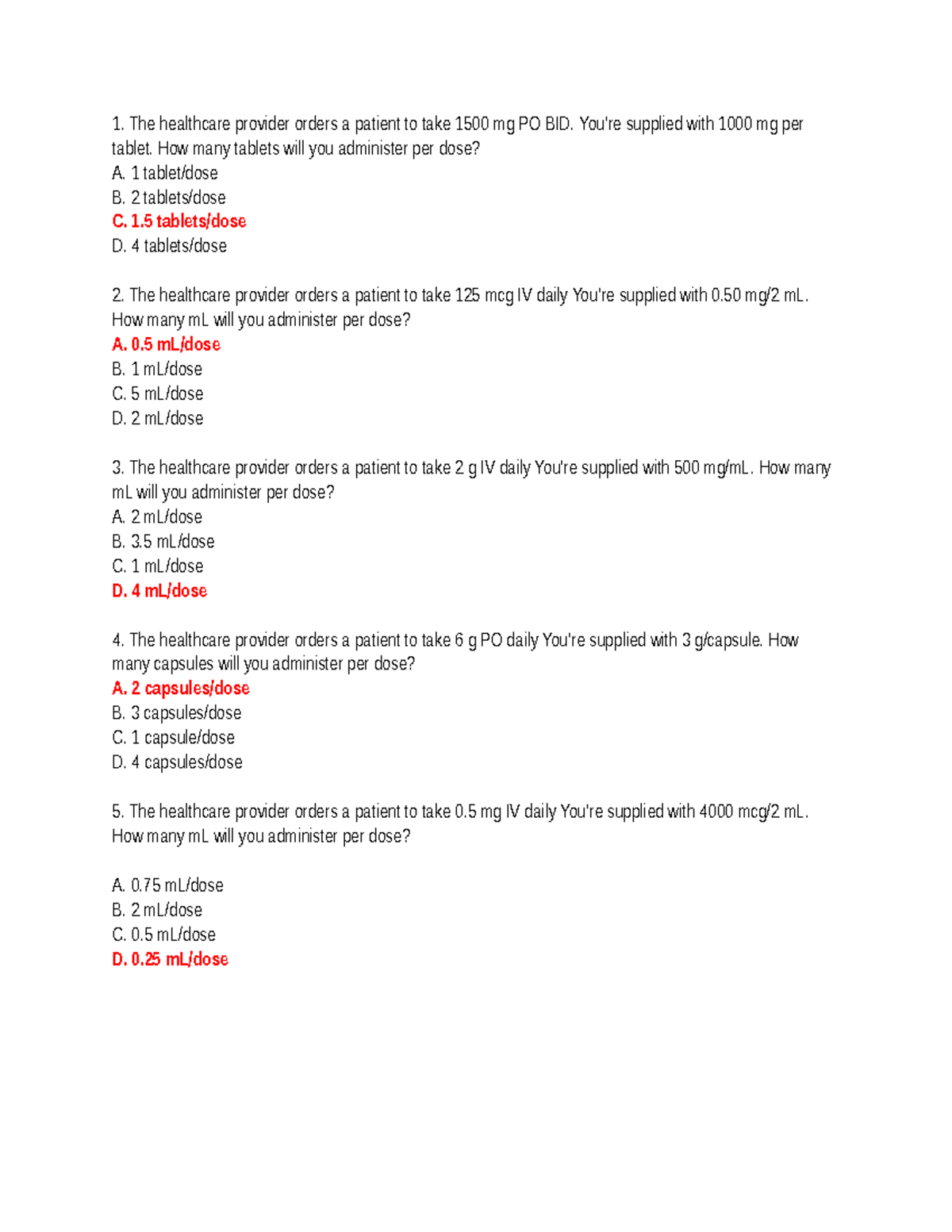 Drug Computation Reviewer for Nursing (NUR 101) - Studocu
