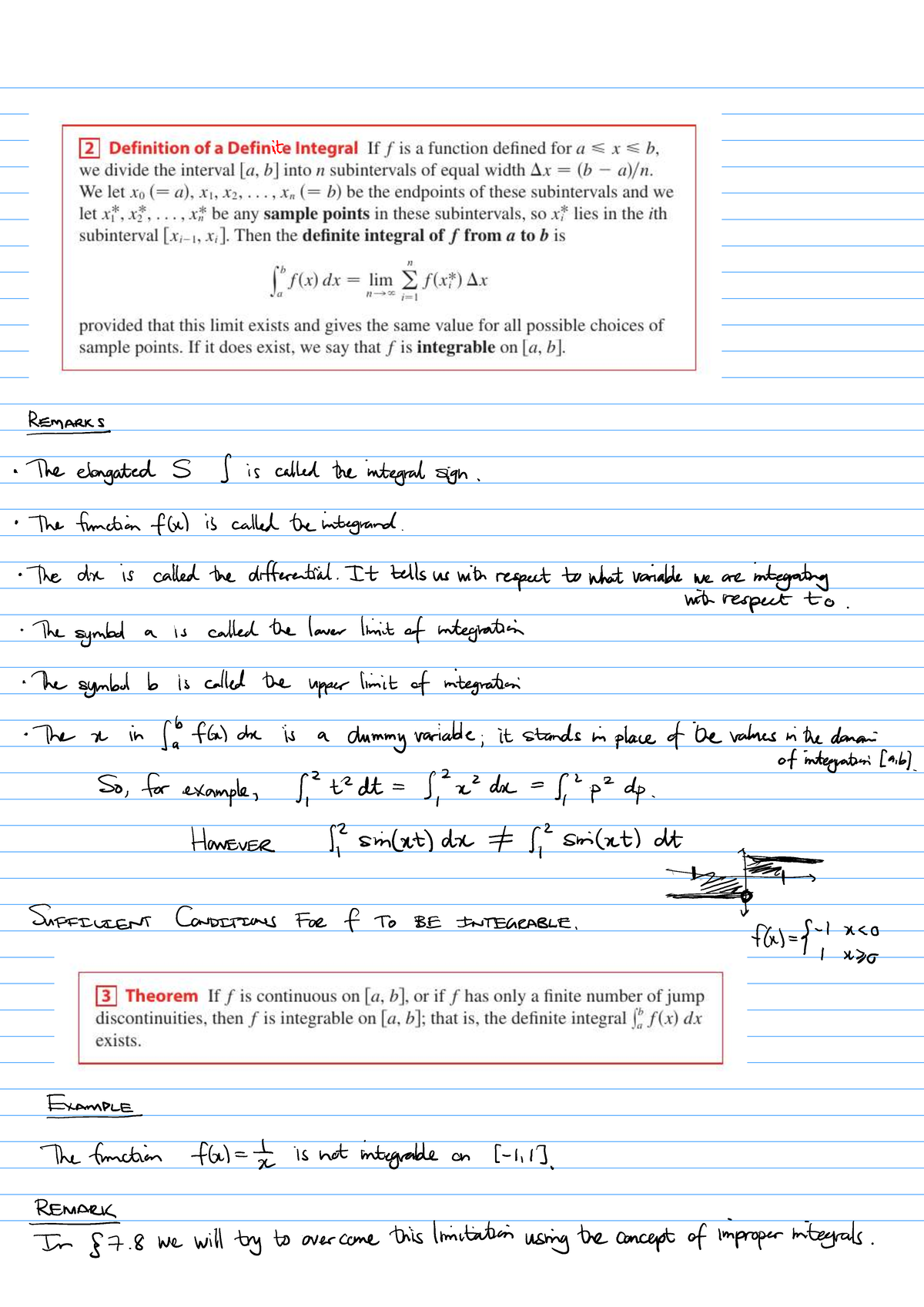 4.2 Definite Integral Lecture Notes (MATH 101) - Studocu