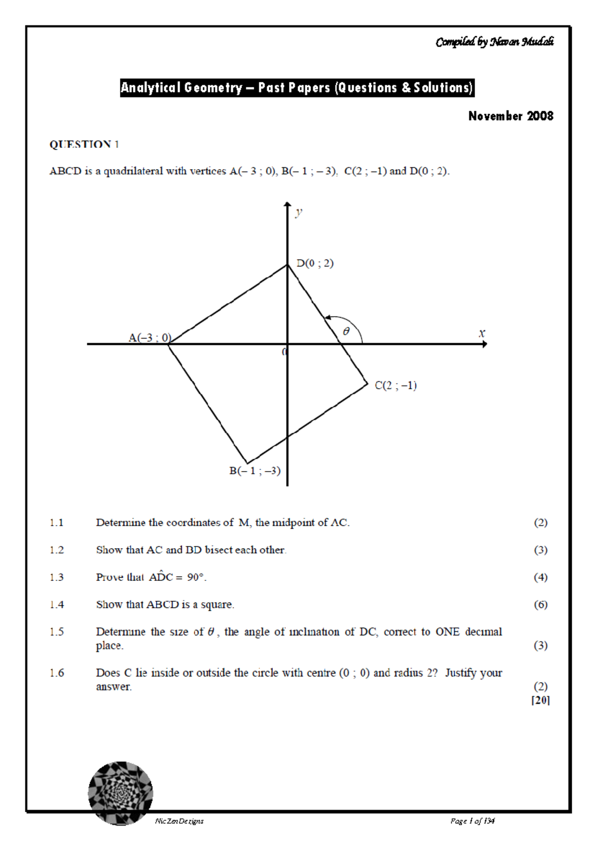 Analyticalgeometryquestionsandsolutions master - MATH 191/192 ...