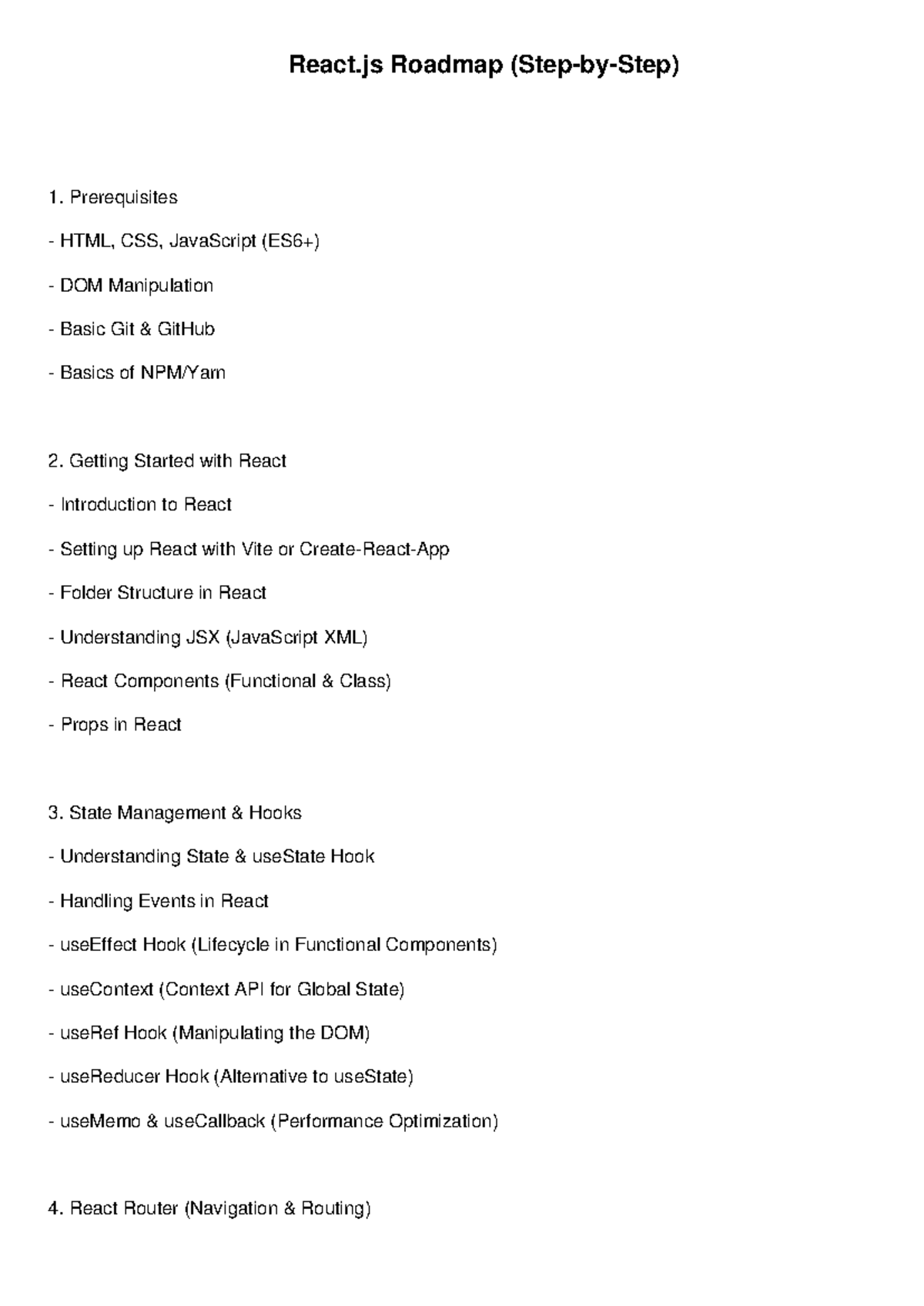 React.js Roadmap: From Zero to Hero - Comprehensive Guide - Studocu