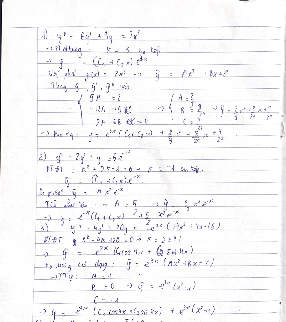 Mathematics Lecture Notes: Differential Equations (MATH 101) - Studocu