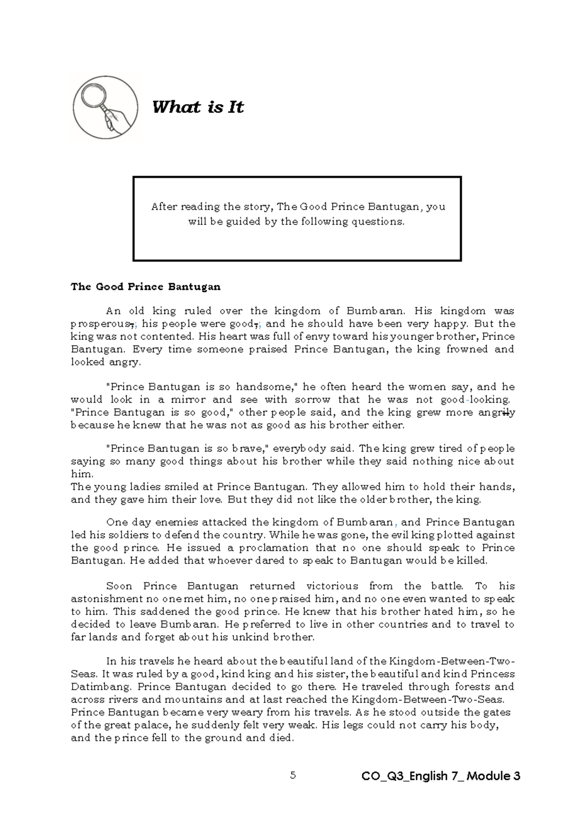 THE- Prince- Bantugan - an assignment - 5 CO_Q3_English 7 _ Module 3 ...