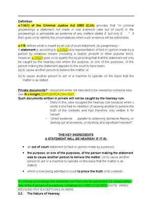 Notes on s.76 & s.78 PACE - Police and Criminal Evidence Act 1984 (PACE ...