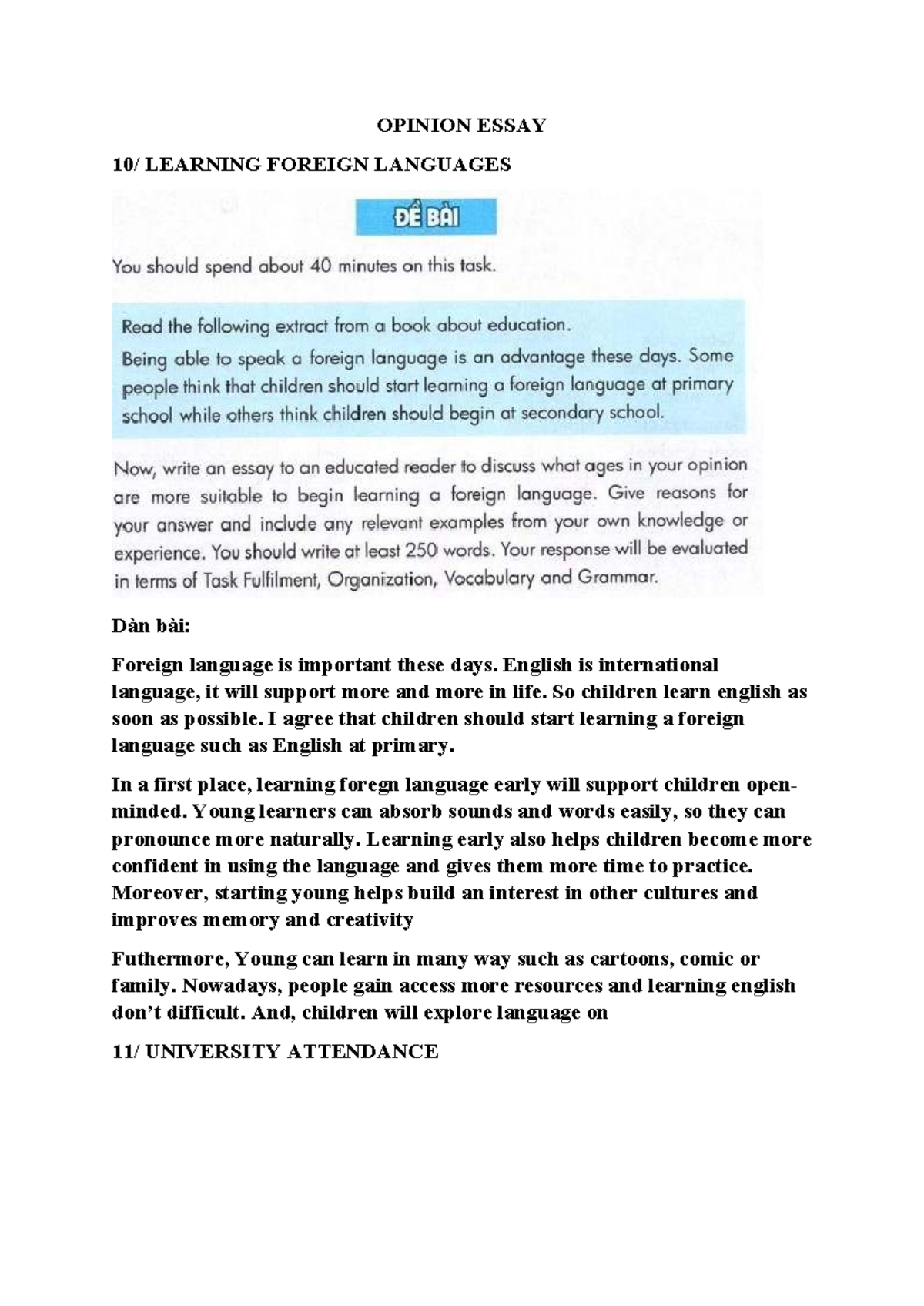 OPINION ESSAY: THE IMPORTANCE OF LEARNING FOREIGN LANGUAGES - Studocu