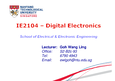 IE2104 - NTU - Digital Electronics - Studocu