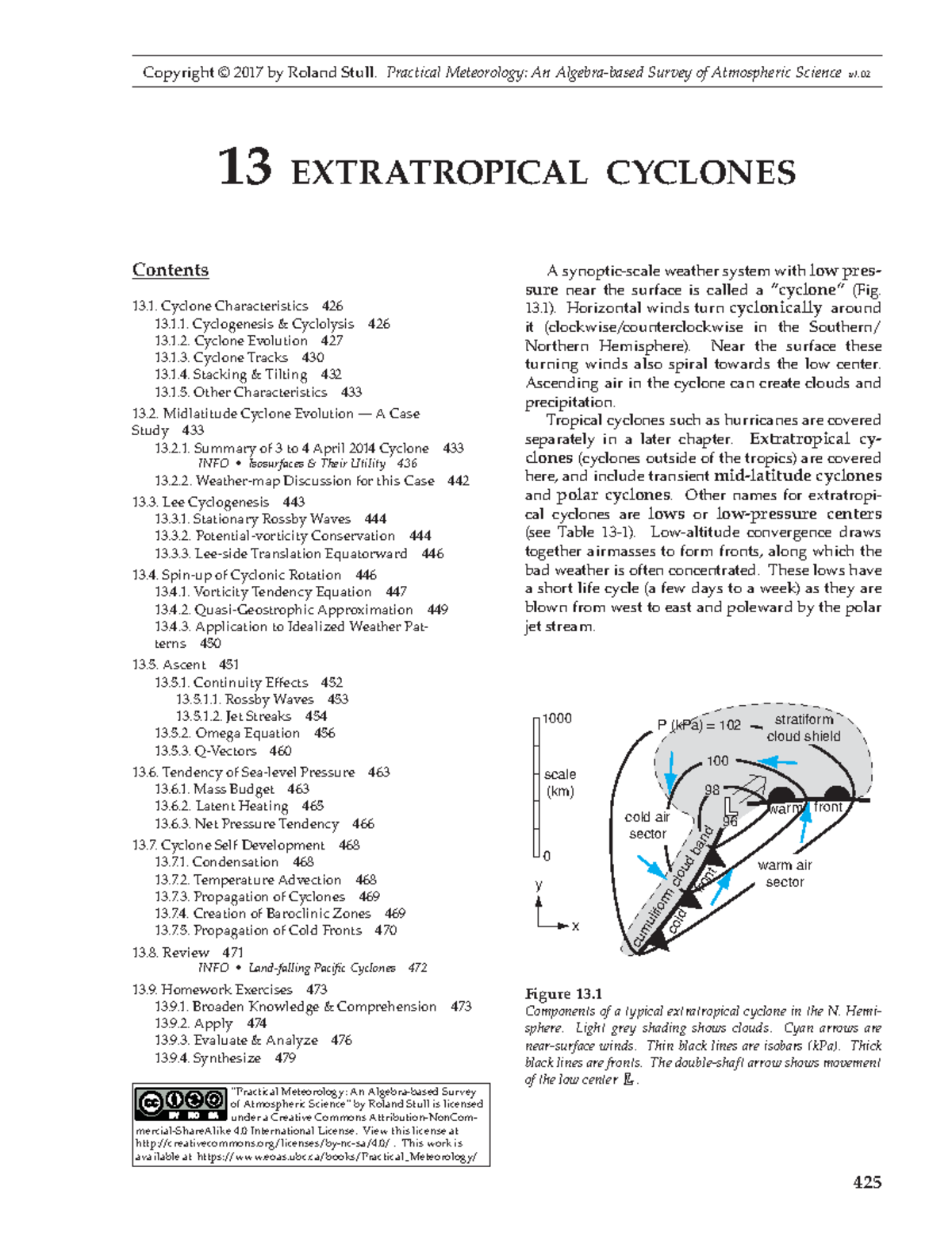 Ch13-Cyclones-v102 - hw13 - 425 Copyright © 2017 by Roland Stull ...