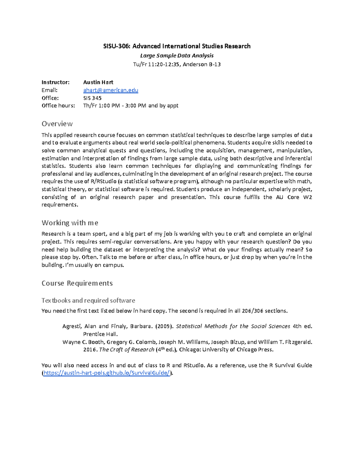SIS 345: Advanced International Studies Research Syllabus 2025F - Studocu