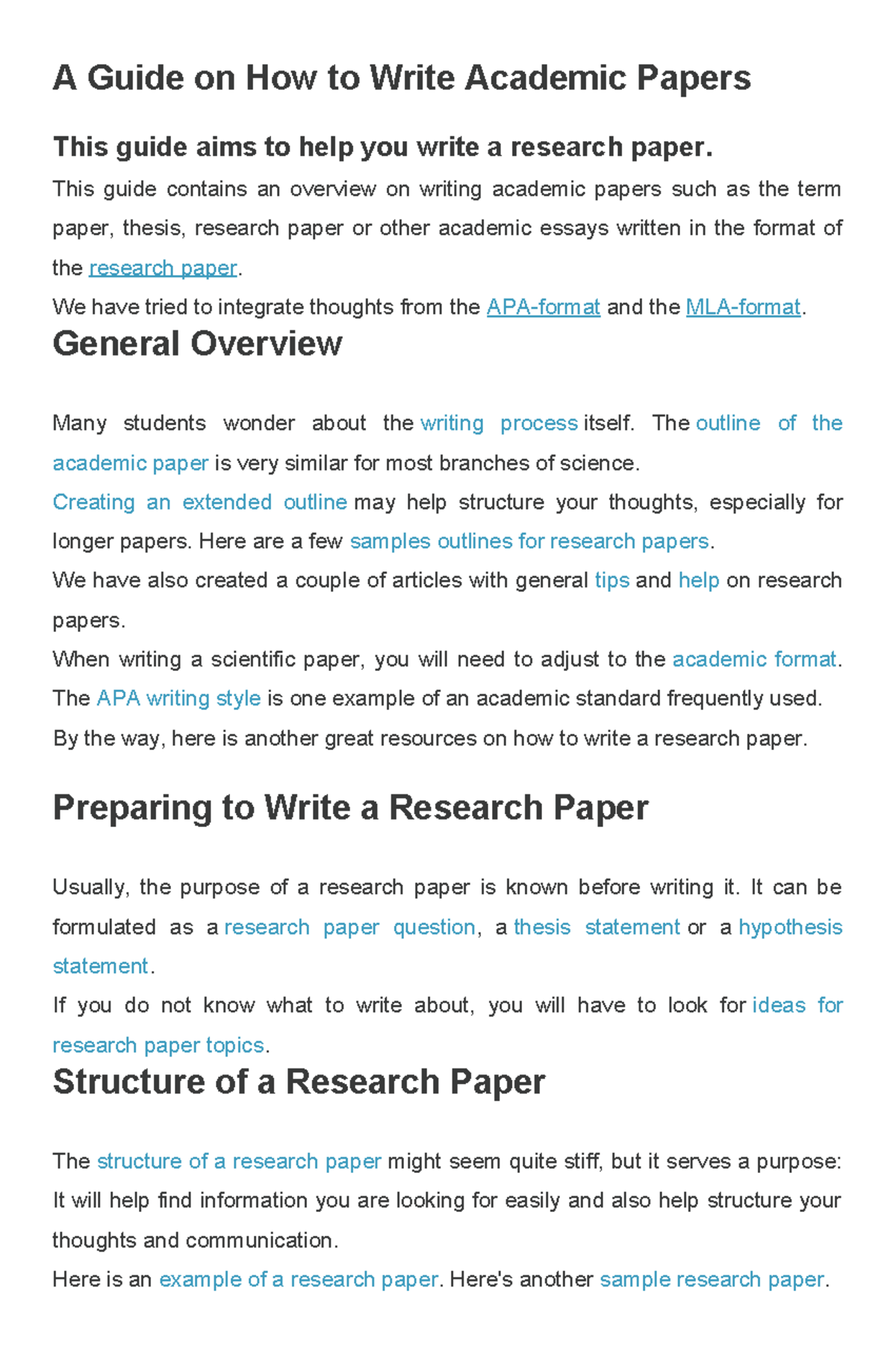 Academic Writing Guide: Crafting Research Papers Effectively - Studocu