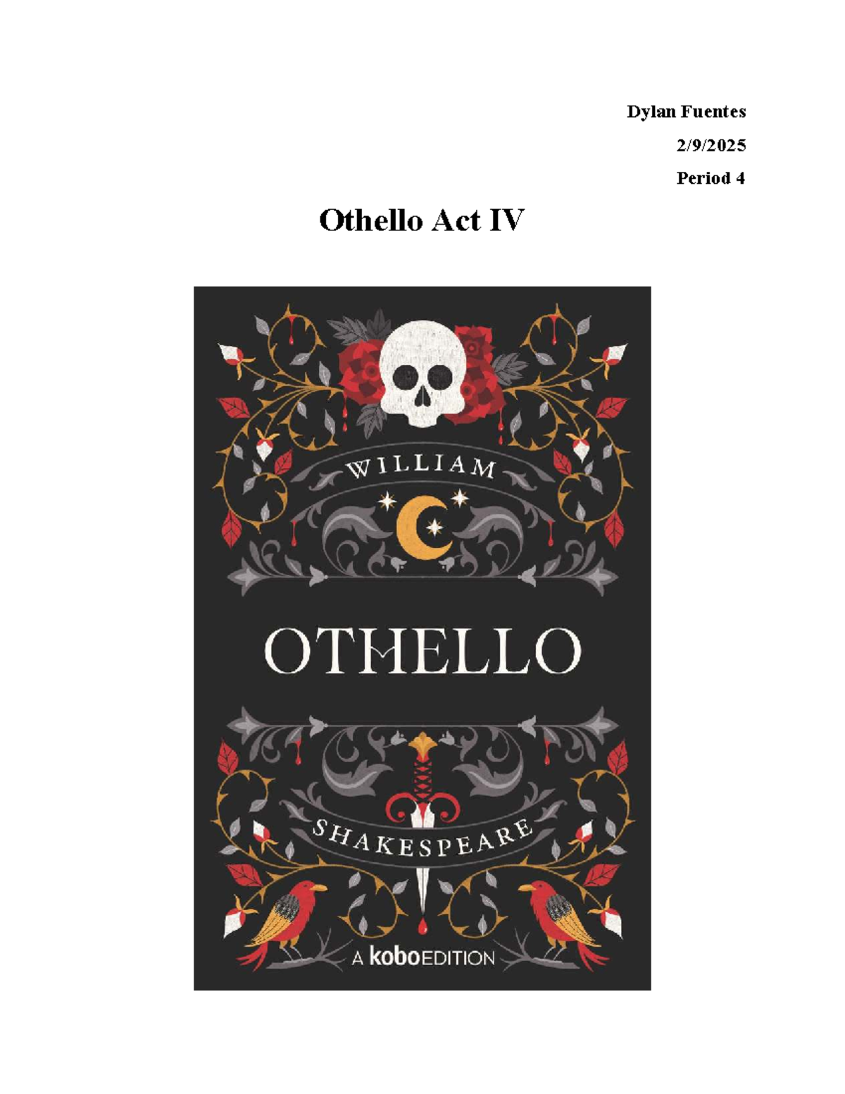 Othello Act IV Analysis: Seizure, Insecurity, and Justice - Studocu