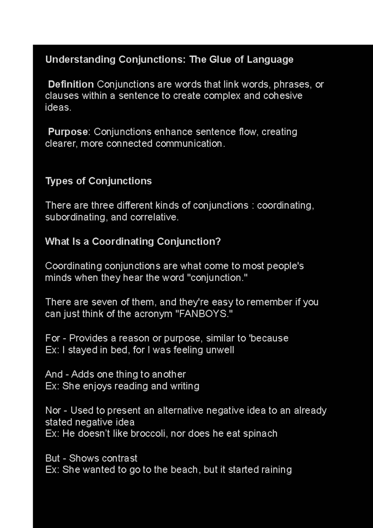 Conjunction - Tóm tắt tâm lý học đại cương. - Understanding ...