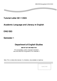 Eng 1503 - Unisa - Academic language and Literacy in English. - Studocu
