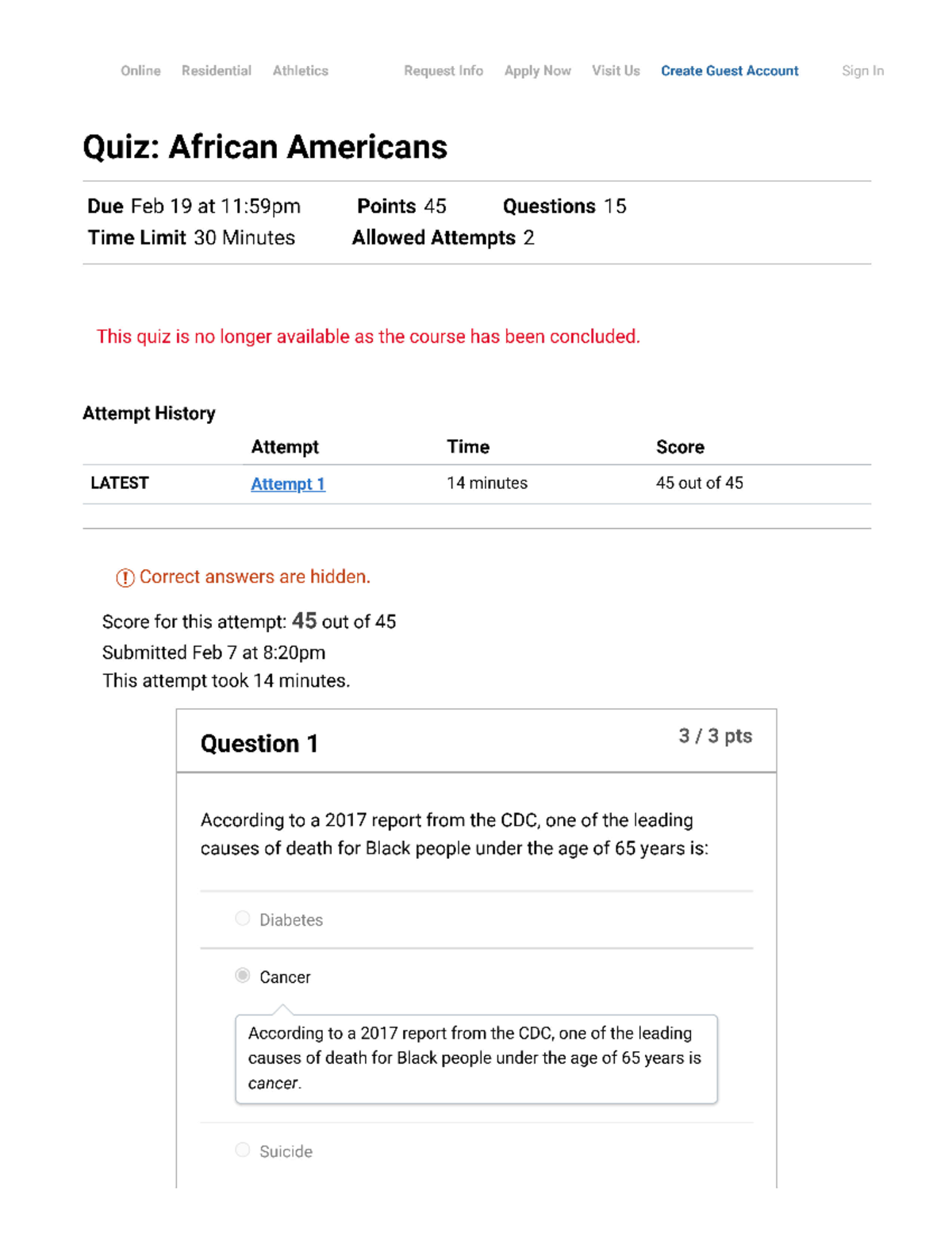 Quiz on African American Perspectives in Multicultural Counseling ...
