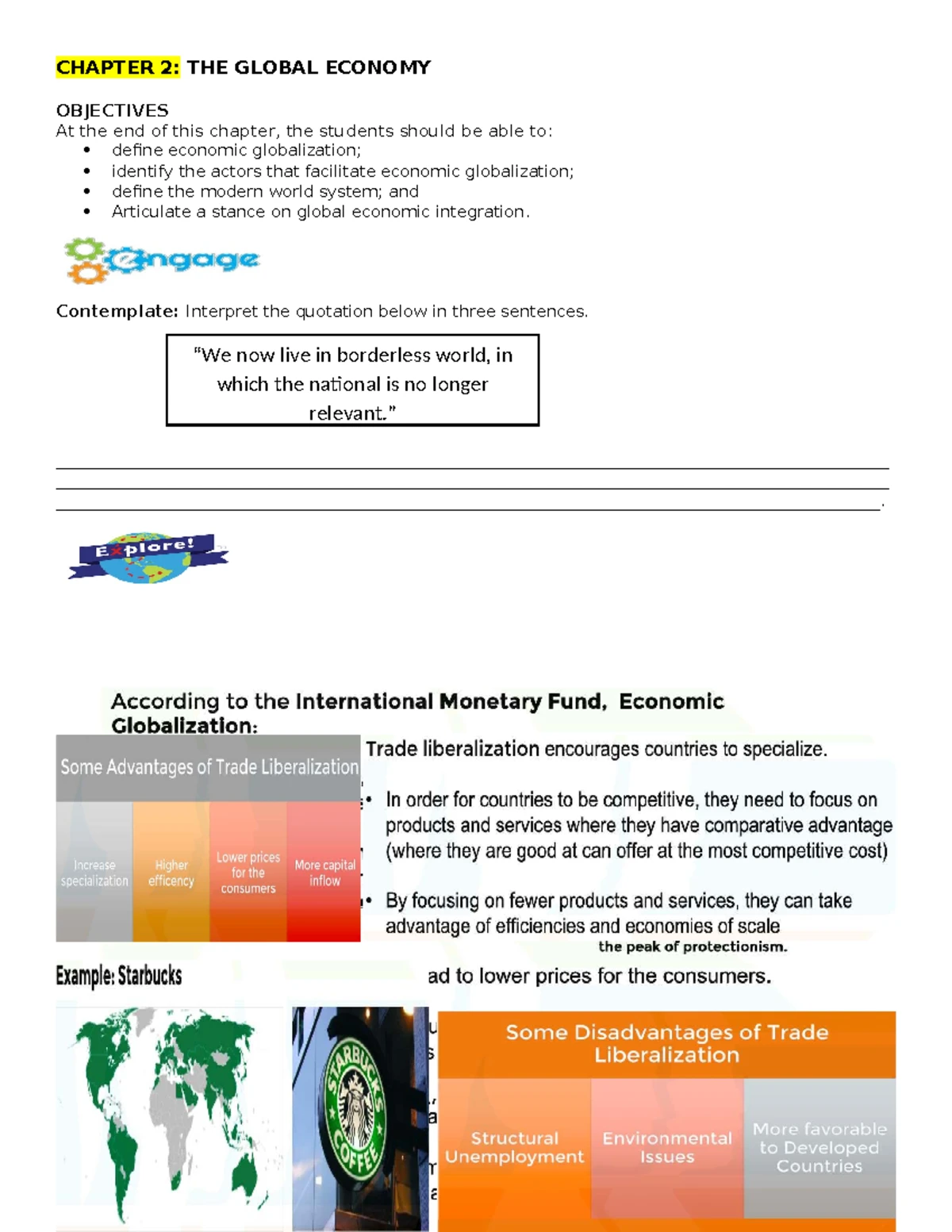 Chapter-5 - Uhh - UNIT II THE STRUCTURE OF GLOBALIZATION CHAPTER 5 ...
