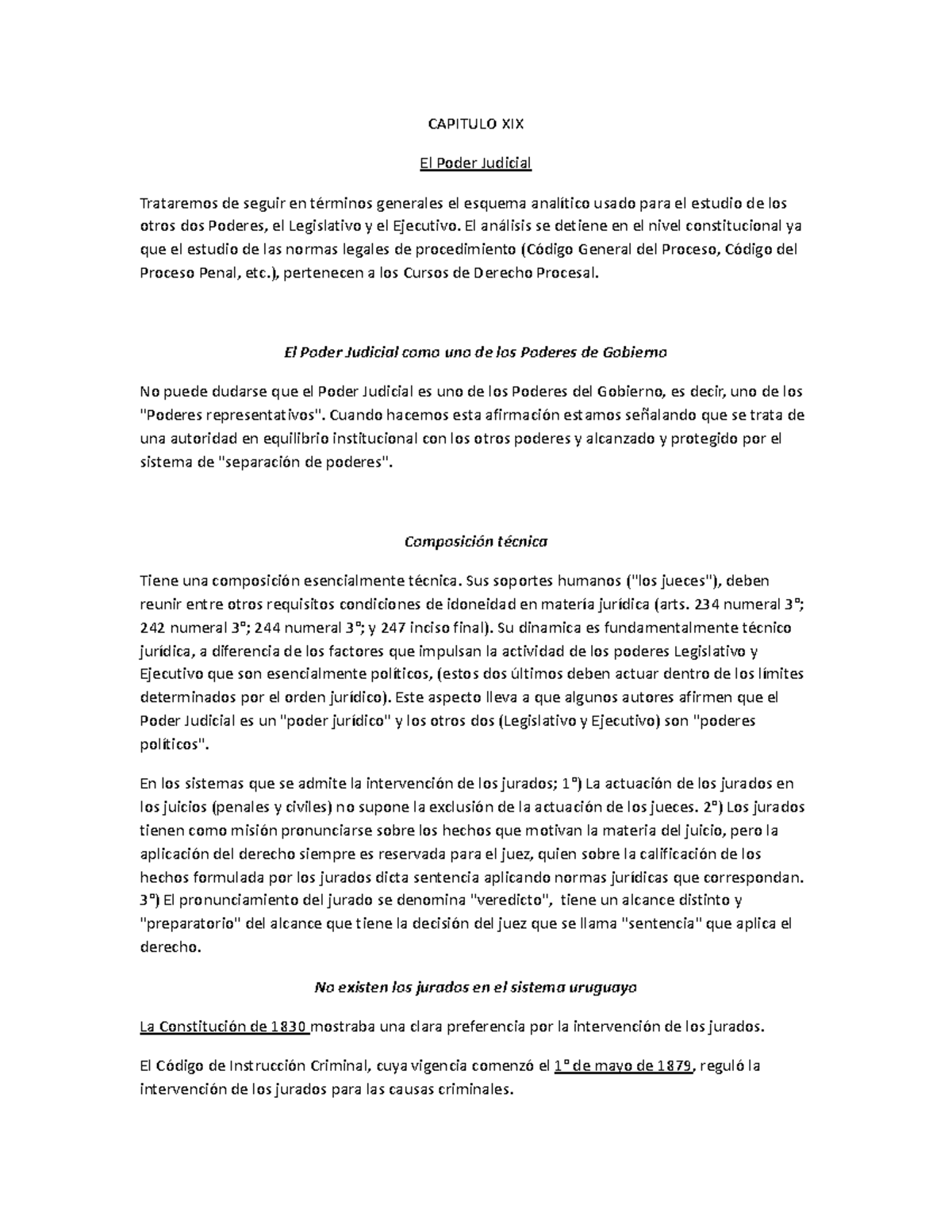 CAPITULO XIX Poder Judicial - Análisis del Derecho Constitucional ...