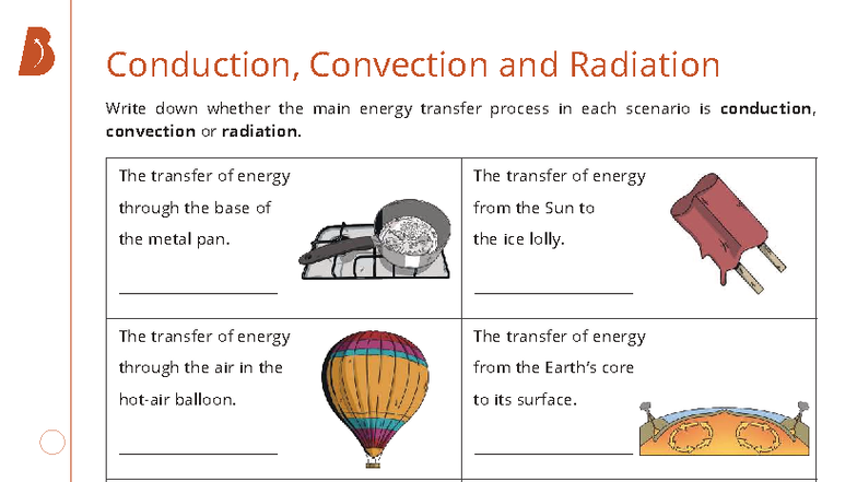 Conduction, Convection, and Radiation Worksheet (Science 101) - Studocu