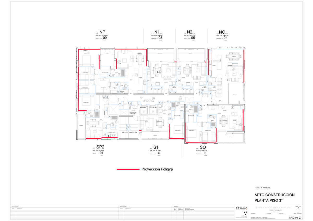 Poligyp Piso Tipo - Planta Detalles y Modificaciones 25 JUL 2022 - Studocu