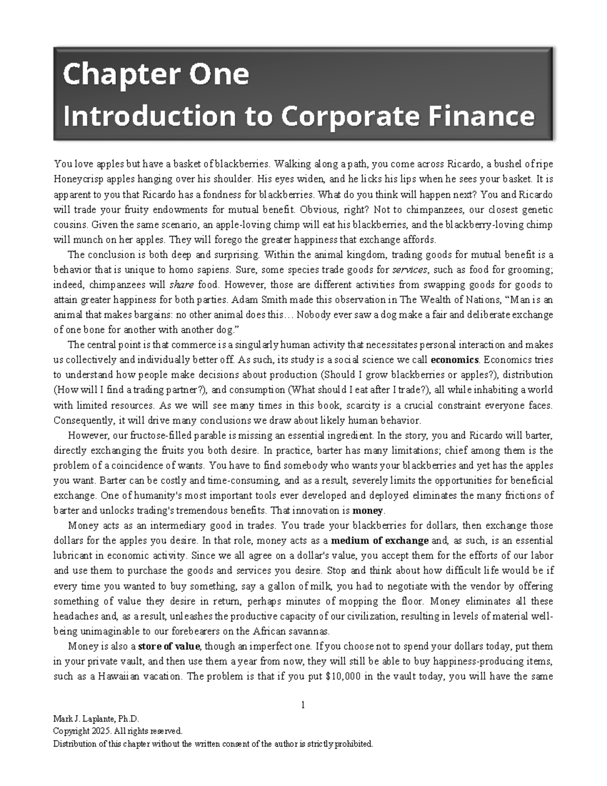 Chapter 1: Introduction to Corporate Finance (FIN 101) - Studocu