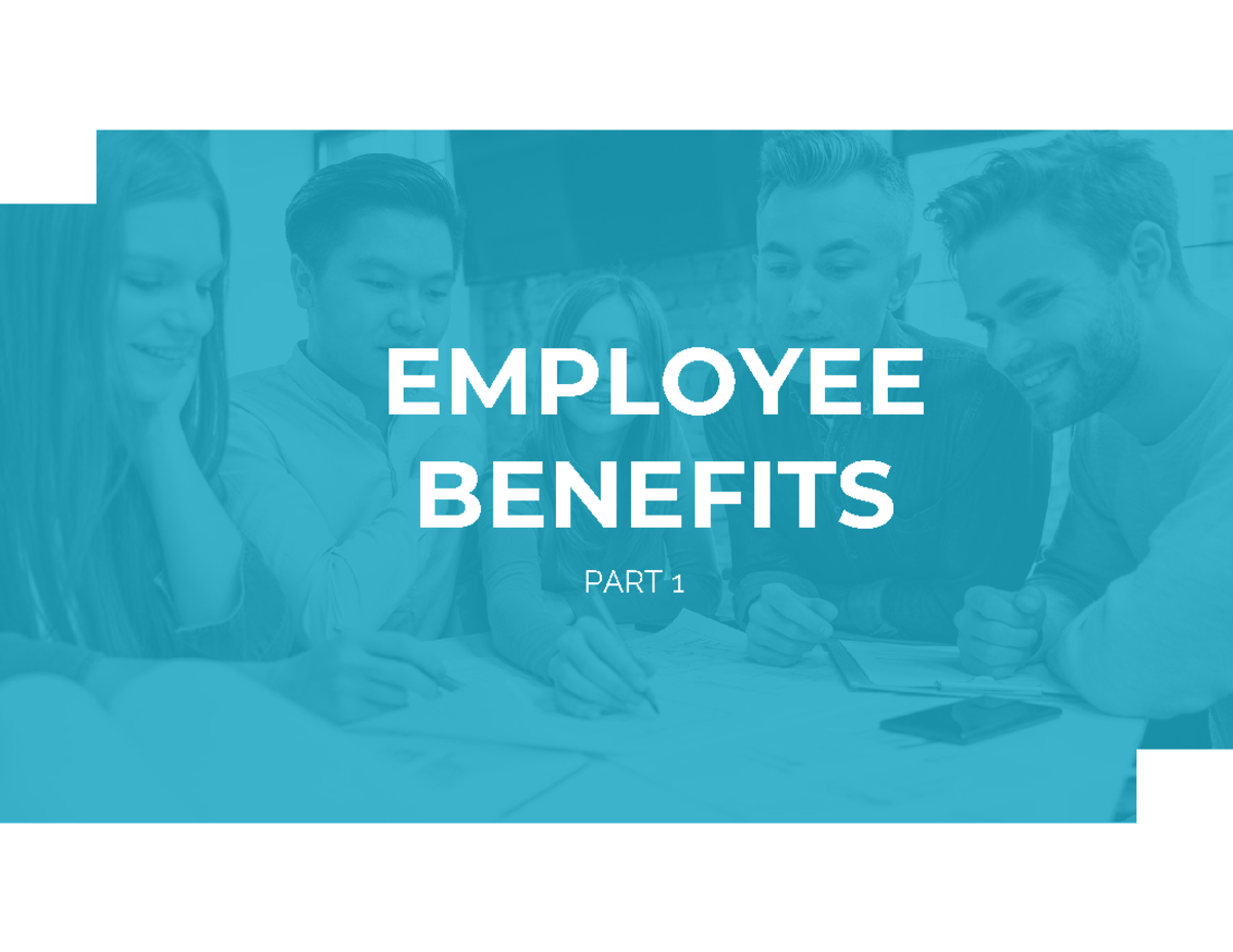 Employee Benefits Overview - Tax Insights (Course Code: 1) - Studocu