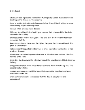 D466 Task 1 - D466 Task 1. Passed - Creating Data Visualizations Creating Data Visualizations ...