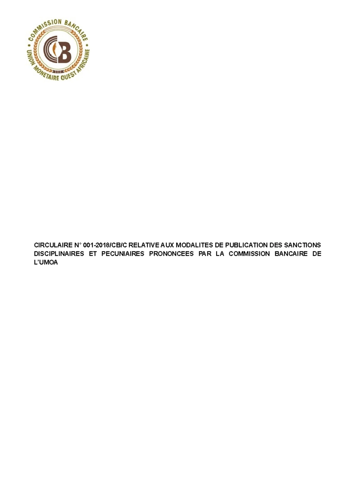 Conditions d'Exercice du Commissariat aux Comptes - Circulaire n° 002 ...