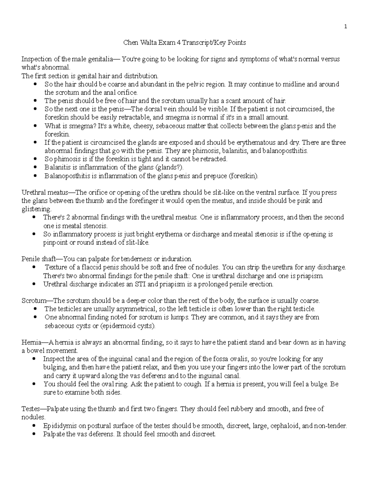 Exam 4 Transcript%3a Key Points%3a Questions 2 - Chen Walta Exam 4 ...