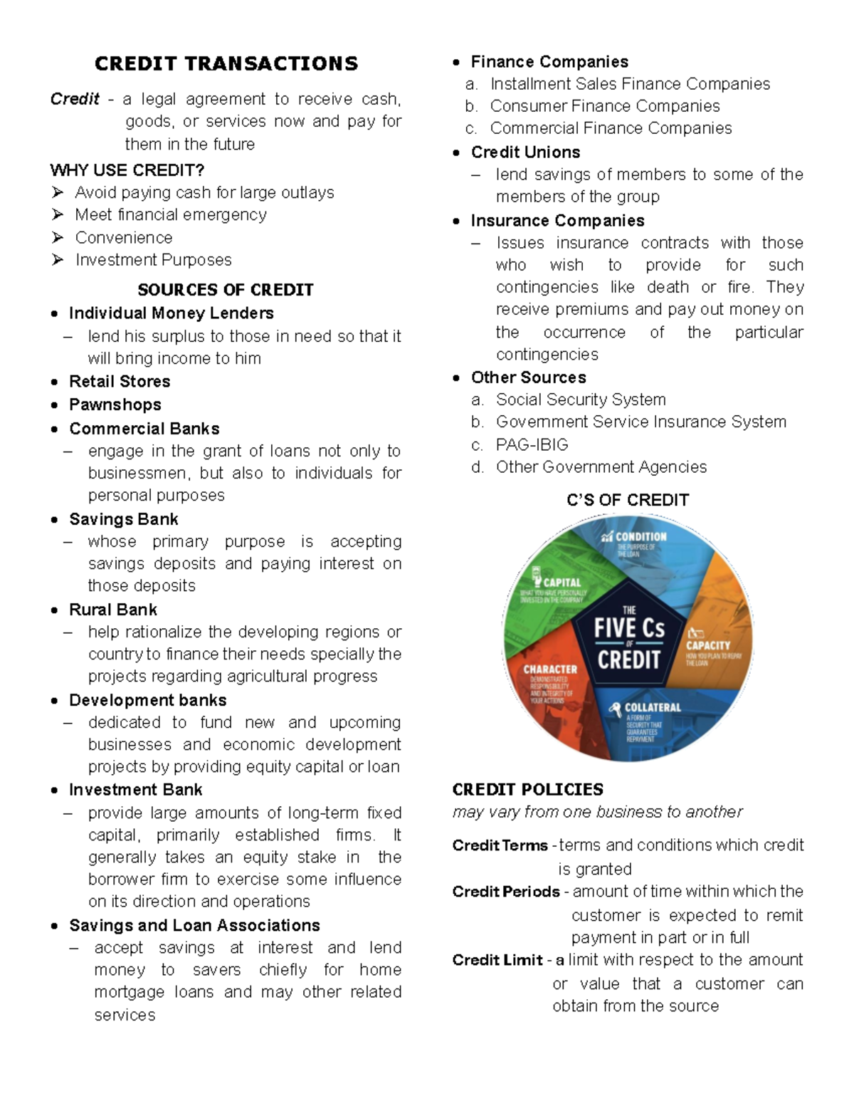 Fin-Midterm - Understanding Credit Transactions and Their Implications ...