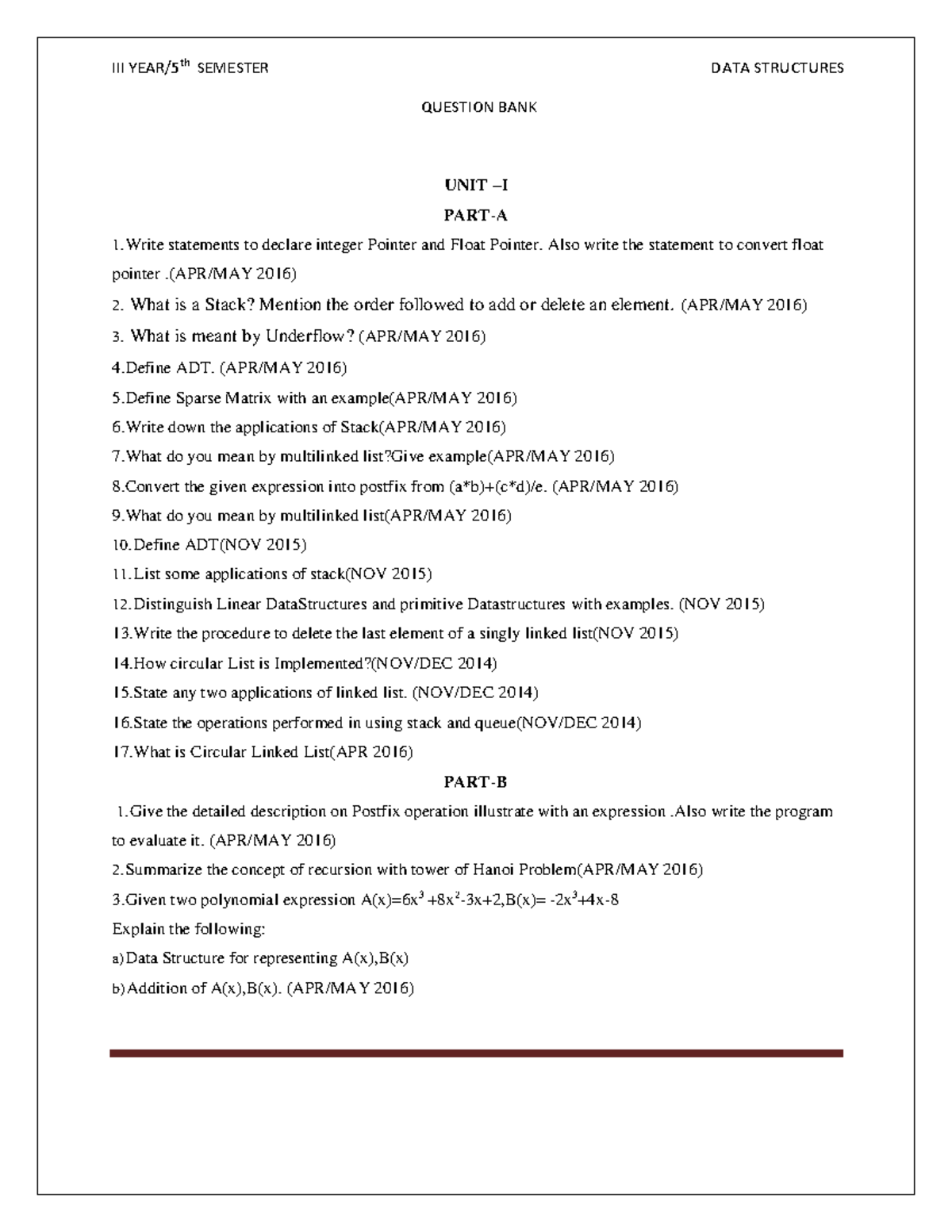 DS(IQ) - Collection Set of Data Structures Important Questions ...