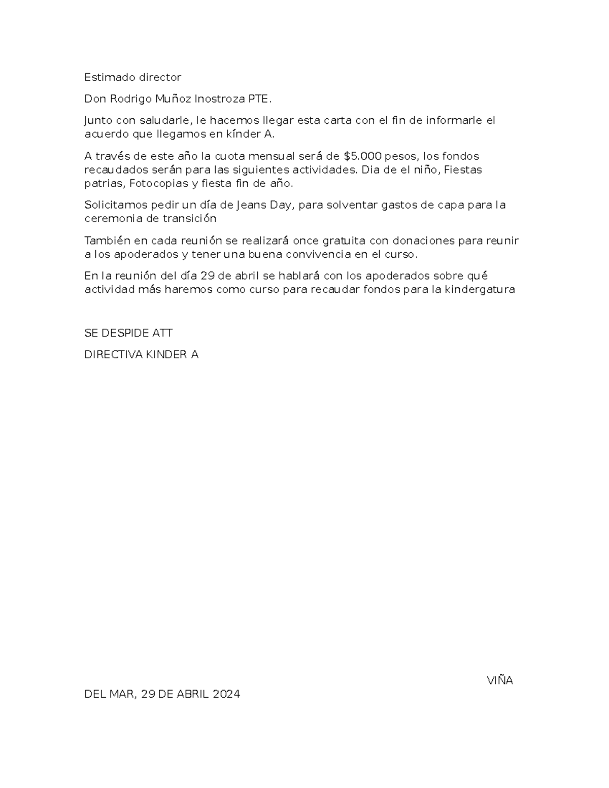carta formal hacia director de escuela paso a paso de como escribir ...