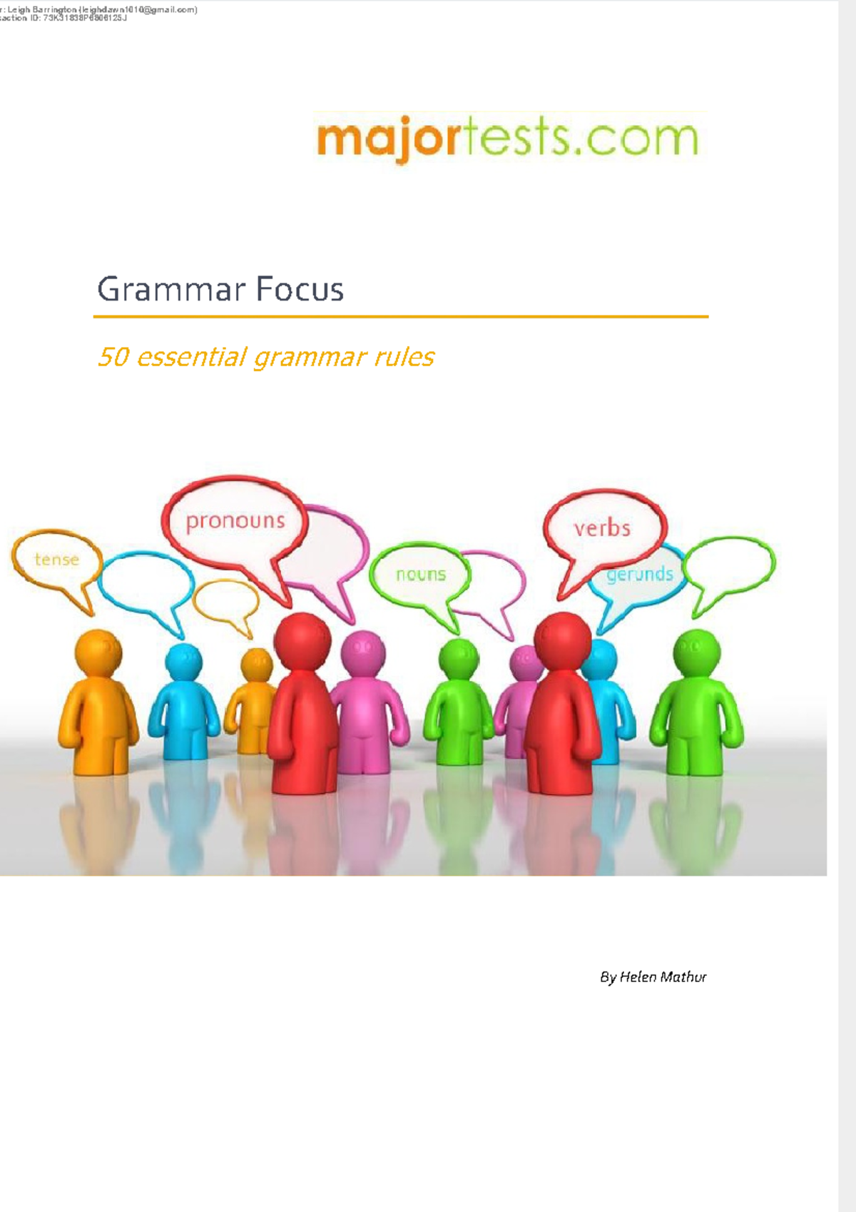 A03 Grammar Focus: 50 Essential Grammar Rules for Effective Writing ...