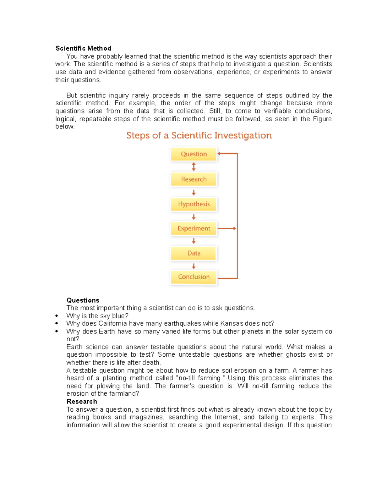 Understanding the Scientific Method - STS - Studocu
