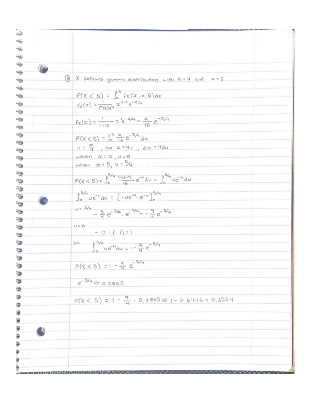 MTH 224 HW 9 - Gamma Distribution and Probability Calculations - Studocu