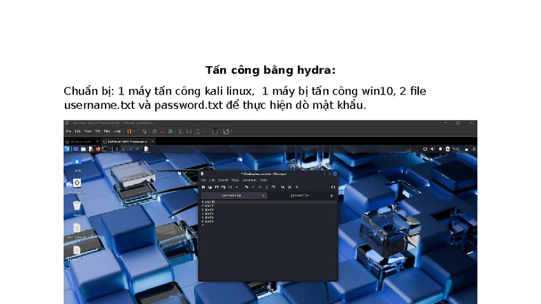 Tấn công bằng Hydra: Hướng dẫn tấn công RDP, SSH, FTP trên Win10 - Studocu