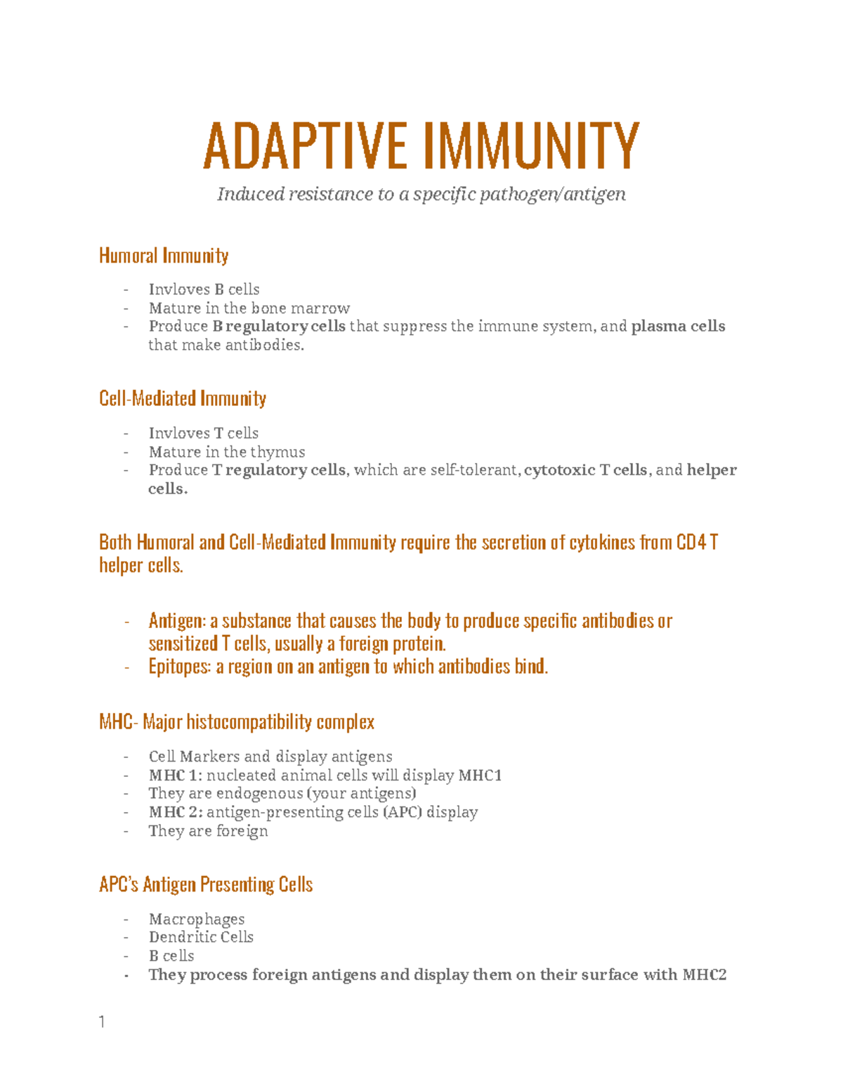 Chapter 17: Overview of Adaptive Immunity Mechanisms - Studocu
