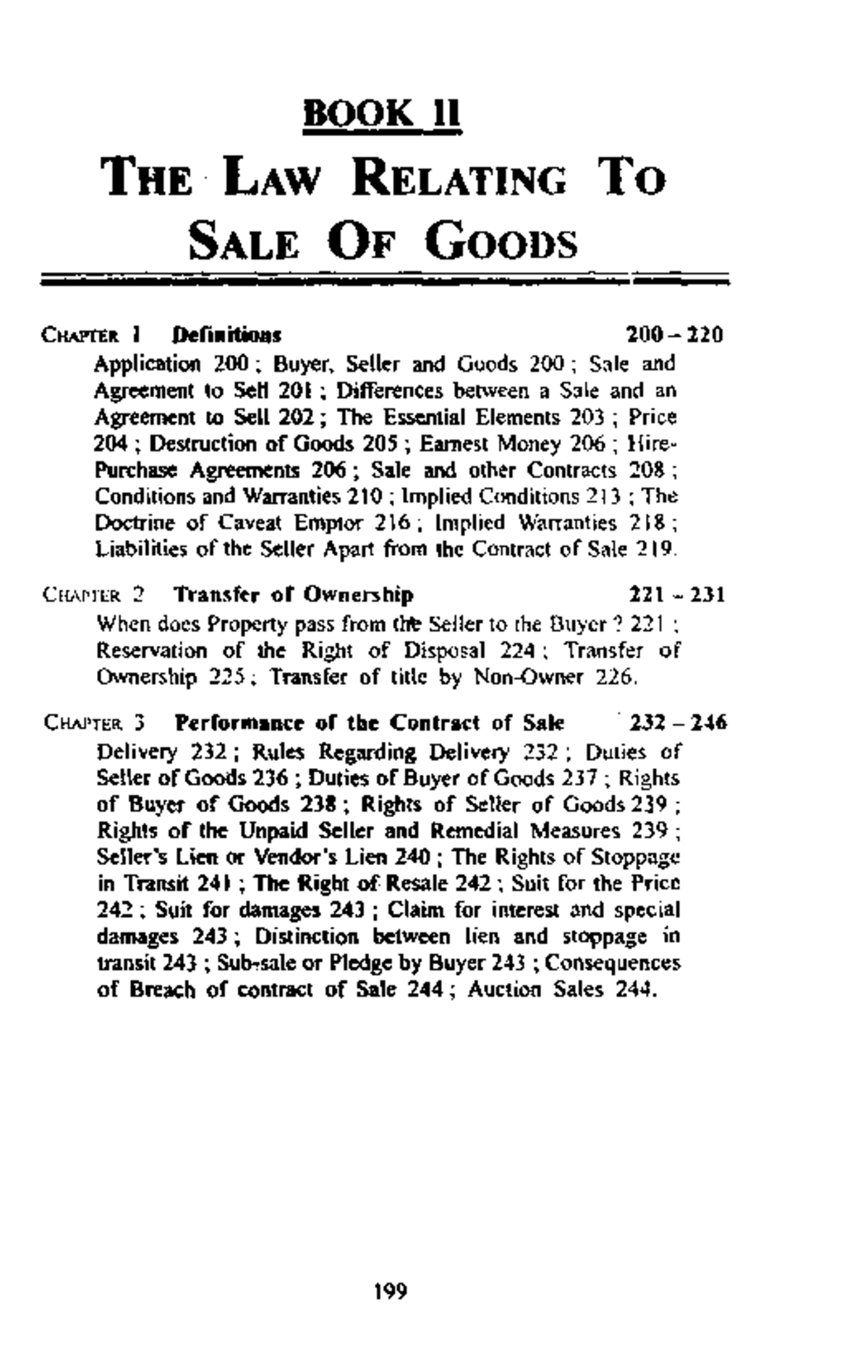 LAW RELATING TO SALE OF GOODS: CHAPTER I - Definitions and Key Concepts ...