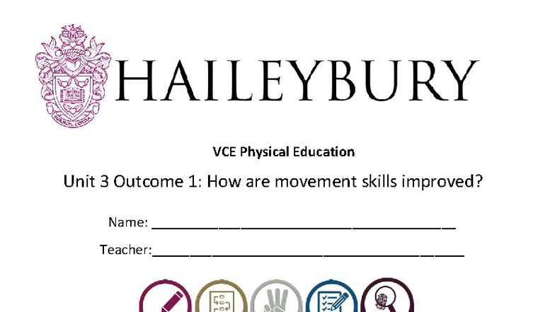 VCE PE Unit 3 AOS 1: Enhancing Movement Skills & Coaching Strategies ...