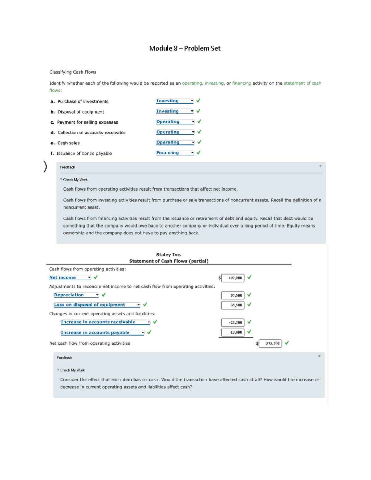 ACC-201 - Module 8 - Problem Set 2 Review Guide - Studocu