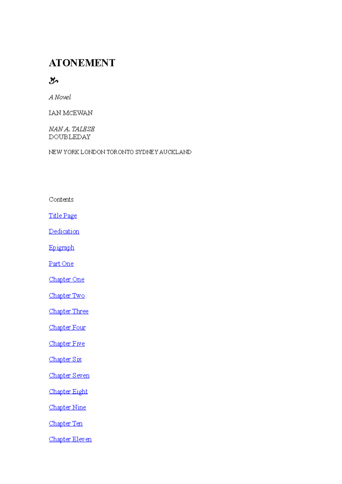 Ian McEwan's Atonement: An In-Depth Analysis of Themes and Characters ...