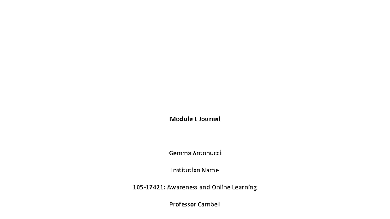 Module 1 Journal: Social Identities & Social Justice Insights - Studocu